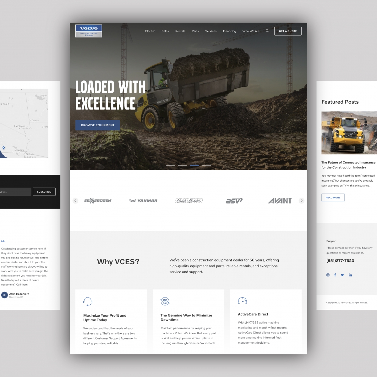 Volvo Construction Equipment and Sales | 454 Creative